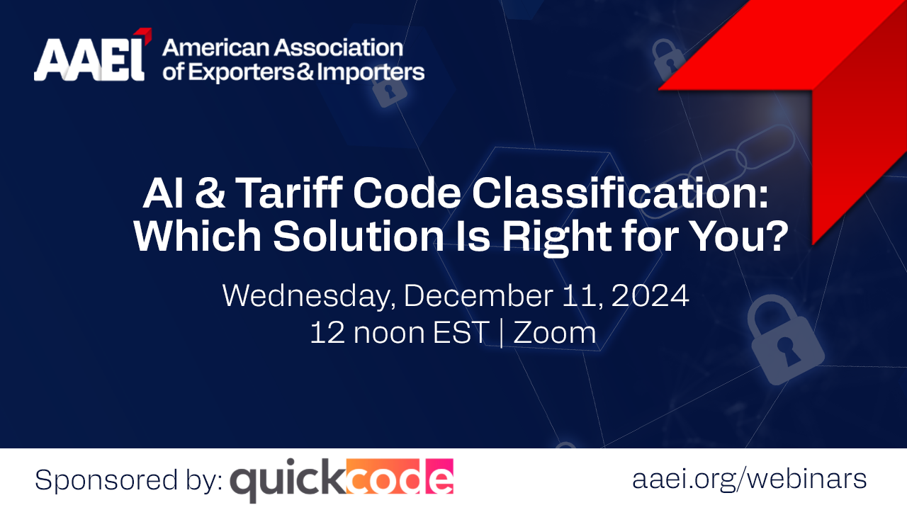 AI & Tariff Code Classification: Which Solution is Right for You? – AAEI